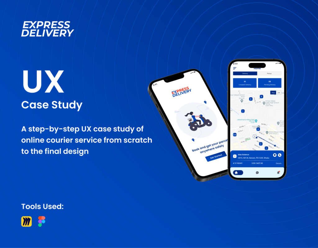 UX Case Study of Courier and Parcel Delivery Service - Yasin Arafat Rasel
